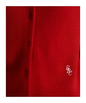 SPORTY  RICH Sporty & Rich Embroidered Button Cardigan