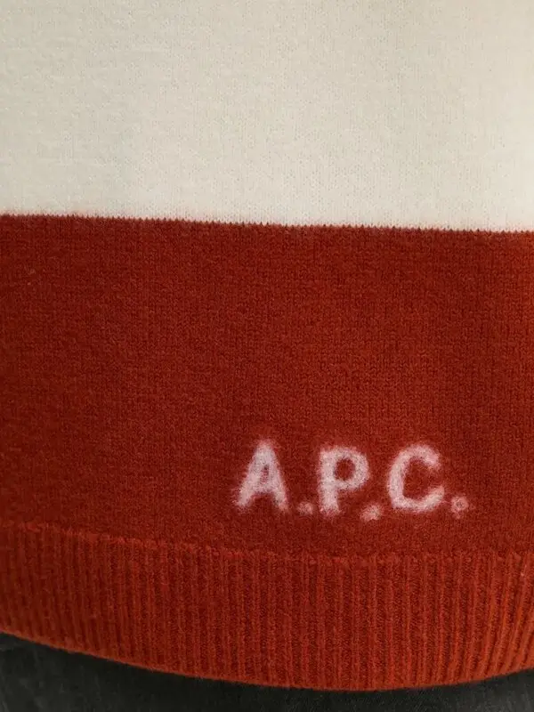 A.p.c. Striped Crew Neck Sweater