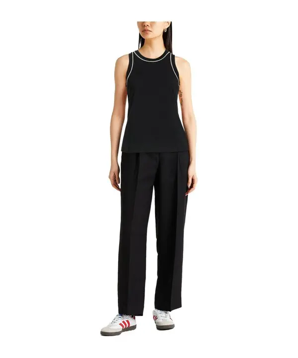 Brunello Cucinelli Solid-color Sleeveless Crew Neck Blouse