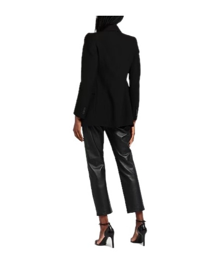 Balenciaga Solid Color Wool Long-sleeve Blazer
