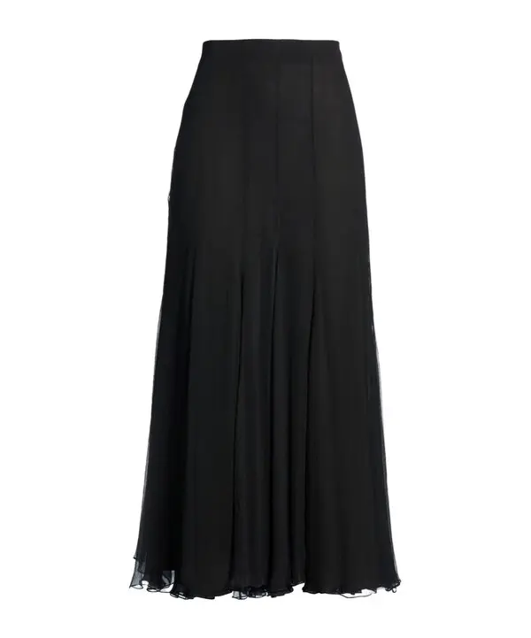Chloé Solid-color Chiffon A-line Skirt