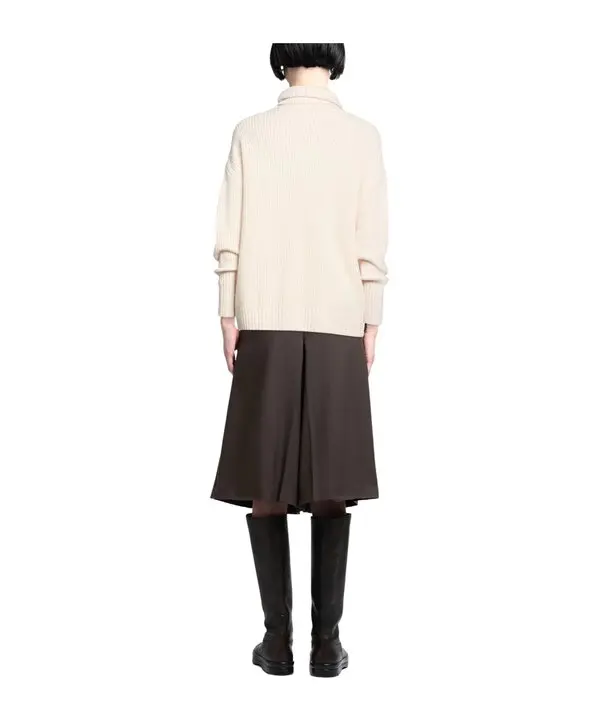 Max Mara Turtleneck Knit Sweater With Sequins