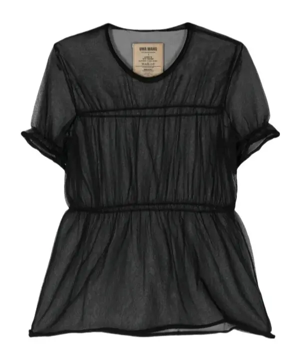 UMA WANG Seam-detail Sheer Blouse