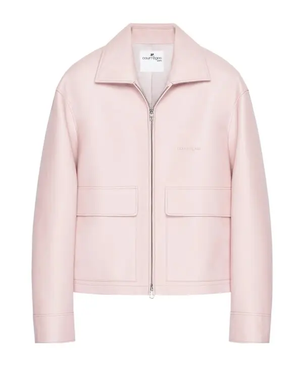COURREGES Double Pocket Leather Jacket