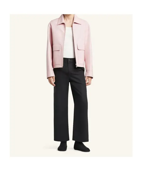 COURREGES Double Pocket Leather Jacket
