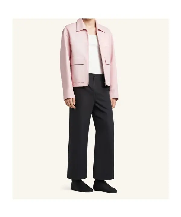 COURREGES Double Pocket Leather Jacket