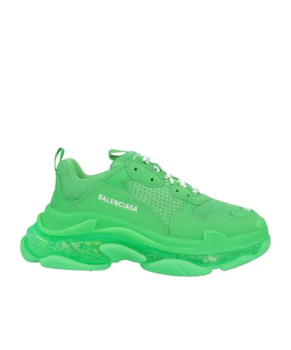 Balenciaga Round-toe Lace-up Sneakers - Green
