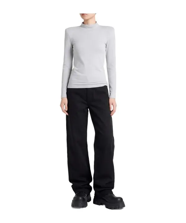 Balenciaga Solid-color Long-sleeved T-shirt