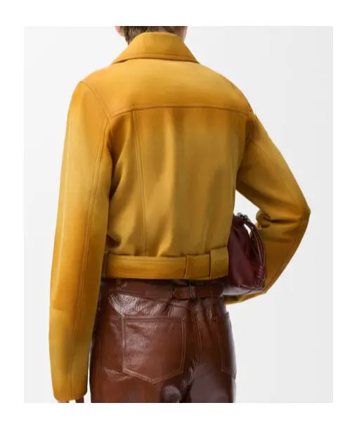 Loewe Cropped Suede Lambskin Jacket