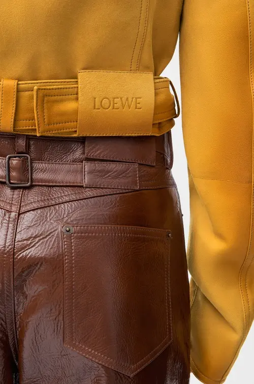 Loewe Cropped Suede Lambskin Jacket