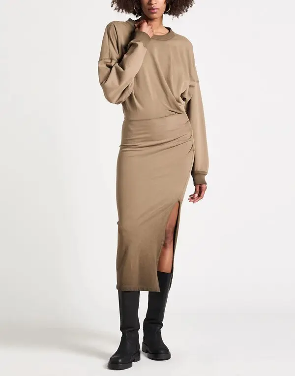 Isabel Marant Étoile Solid Color Long Sleeve T-shirt Dress