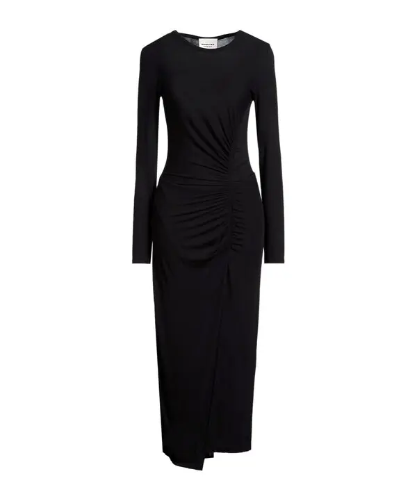 Isabel Marant Étoile Long-sleeved Gathered Dress With Slit