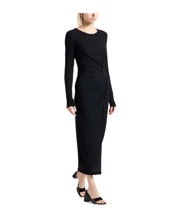 Isabel Marant Étoile Long-sleeved Gathered Dress With Slit