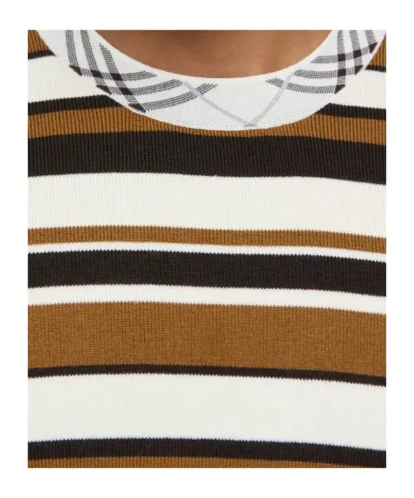 Burberry Striped Wool Blend T-shirt
