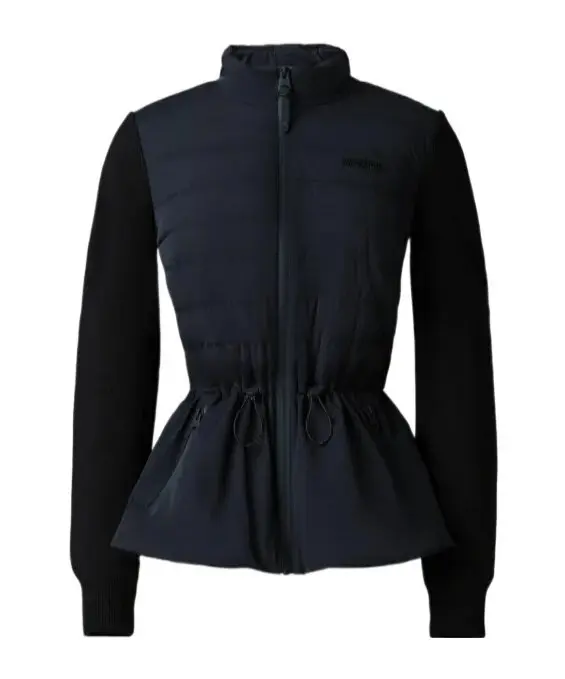 Mackage Laika-z Drawstring Hybrid Jacket - Black