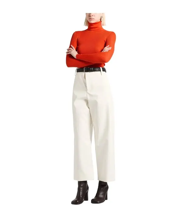 Saint Laurent Ribbed Turtleneck Knit Top