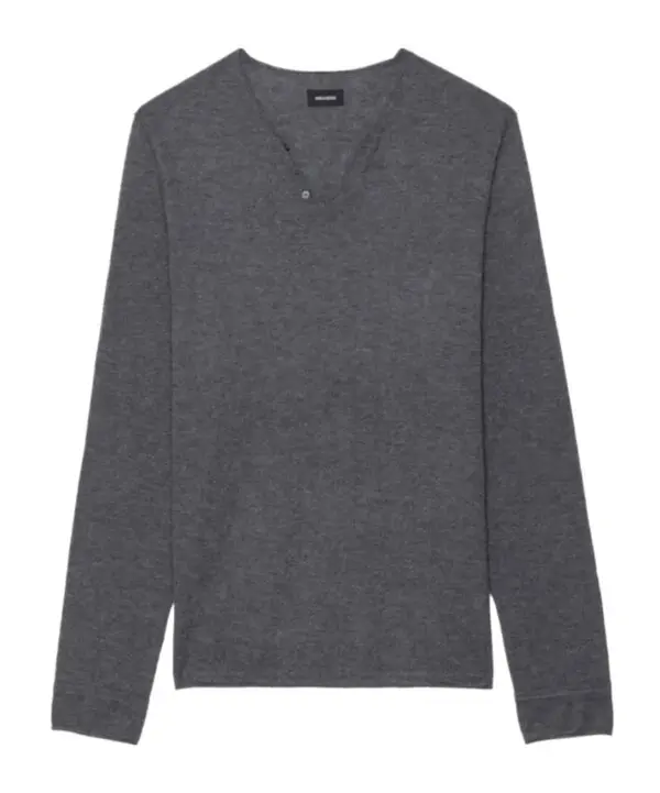 Zadig&Voltaire Monastir Button Sweater - Grey