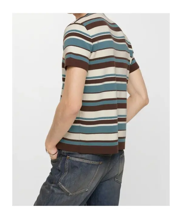 Burberry Striped Wool Blend T-shirt
