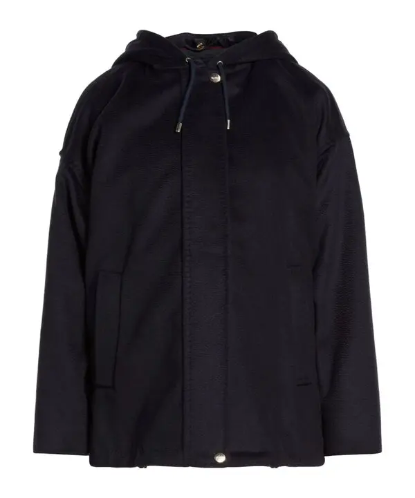 Max Mara Hooded Short Coat - Black