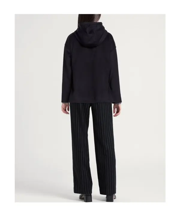 Max Mara Hooded Short Coat - Black