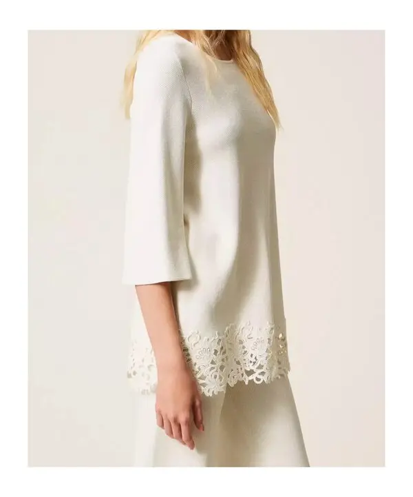 TWINSET Lace Maxi Blouse