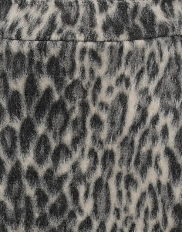 Max Mara Leopard Print Wool Midi Skirt