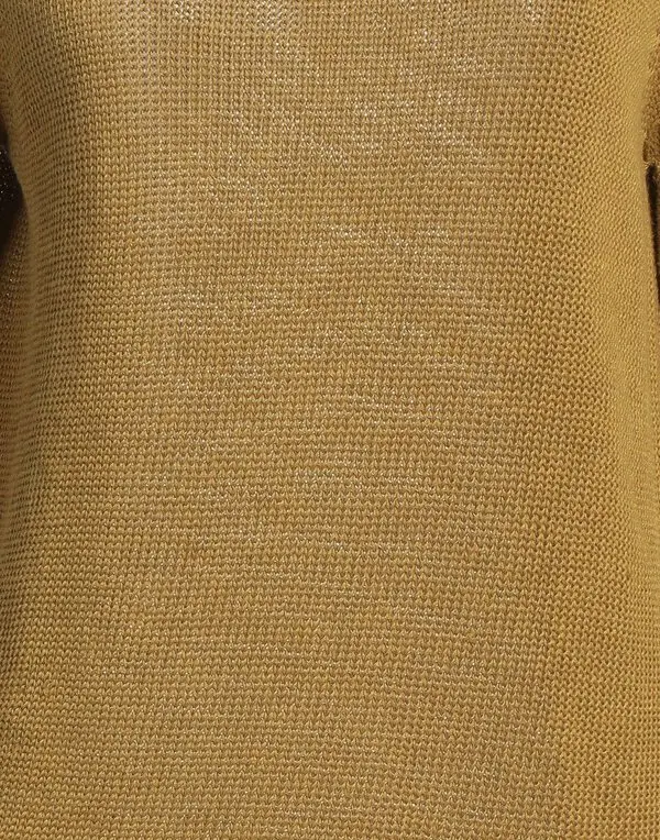 Max Mara Solid Color Linen Long-sleeve Knit Sweater