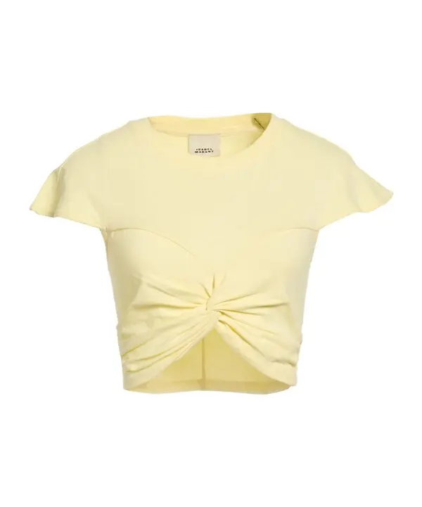 Isabel Marant Étoile Cropped T-shirt With Knot Detail