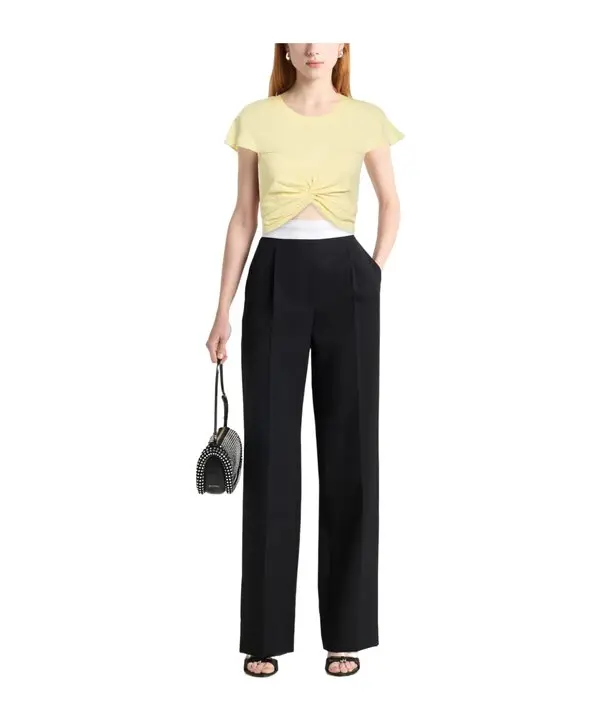 Isabel Marant Étoile Cropped T-shirt With Knot Detail