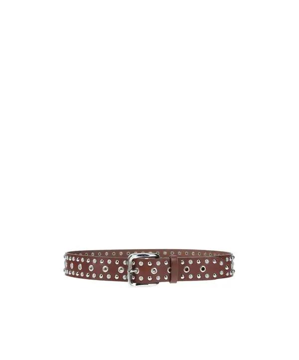 Isabel Marant Étoile Studded Leather Belt - Red
