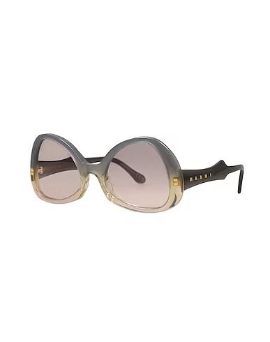 Marni Two-tone Geometric Frame Sunglasses