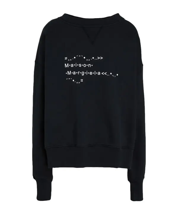 MAISON MARGIELA Crewneck Sweatshirt With Logo Print
