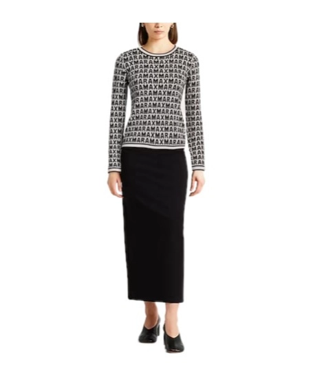 Max Mara Wool Jacquard Knit Sweater