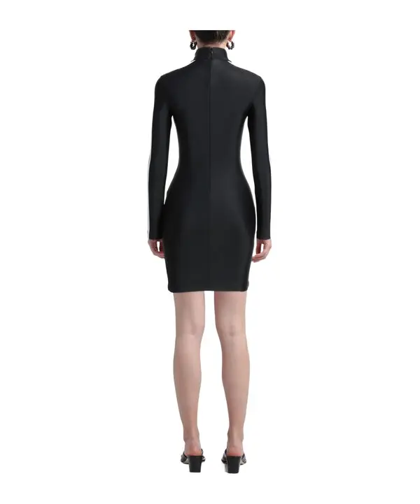 Balenciaga Turtleneck Bodycon Long-sleeve Dress