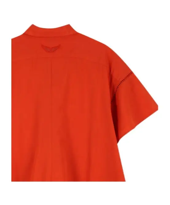 Zadig&Voltaire Button-up Dress With Tiered Skirt And Embroidery