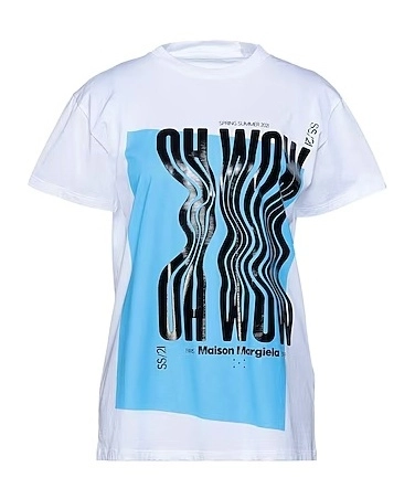 MAISON MARGIELA Solid Printed T-shirt - White