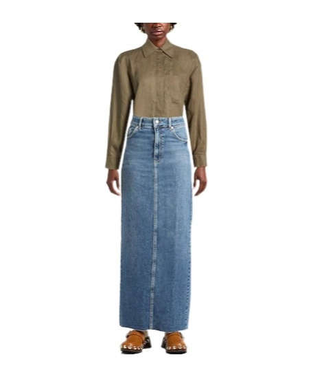 MAXCO. Solid Color Long Sleeve Linen Shirt
