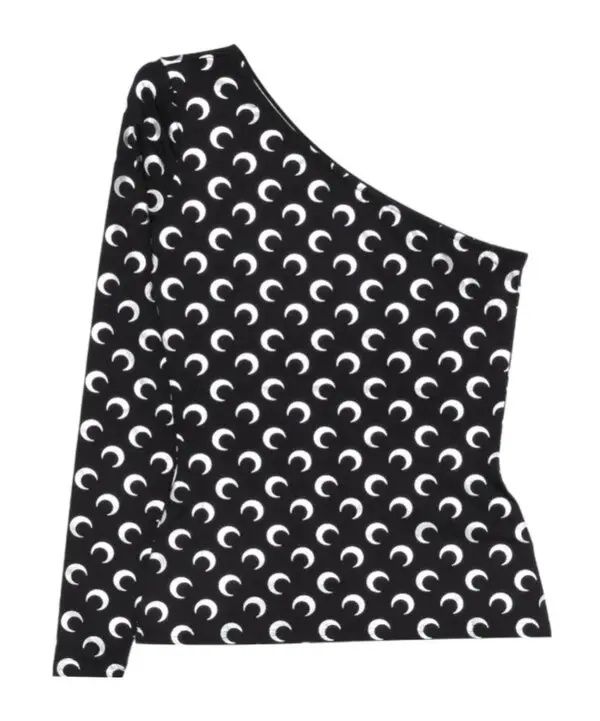 MARINE SERRE Moon-printed Asymmetric Top