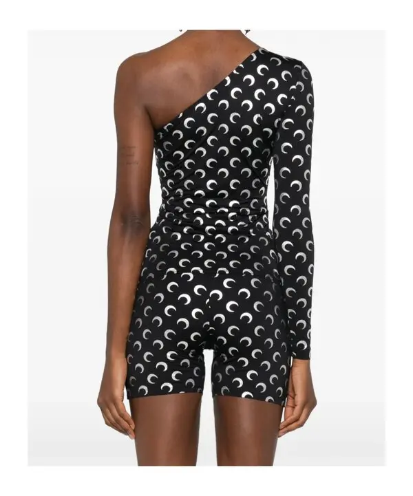 MARINE SERRE Moon-printed Asymmetric Top