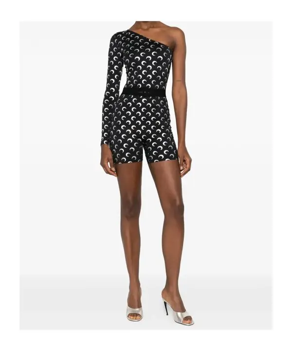 MARINE SERRE Moon-printed Asymmetric Top