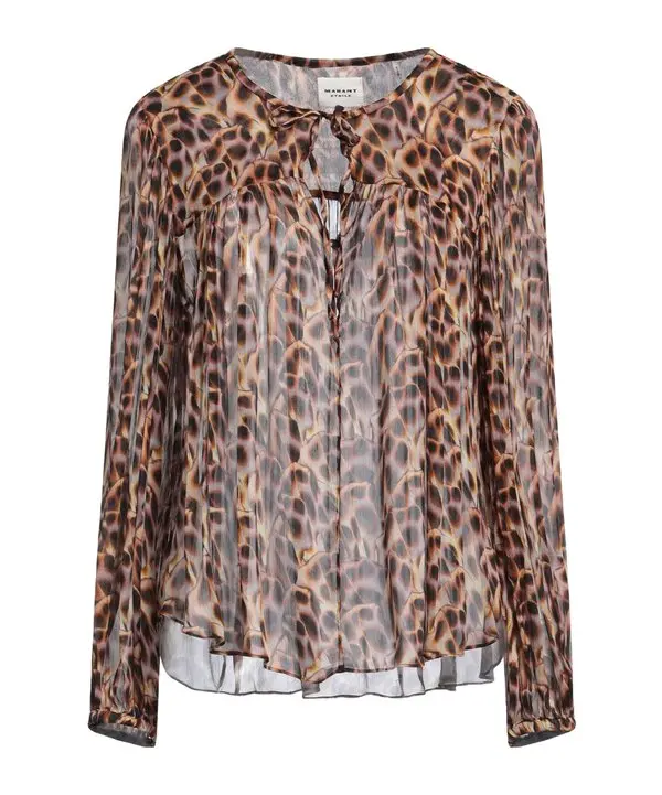 Isabel Marant Étoile Long Sleeve Top With Shell Pattern