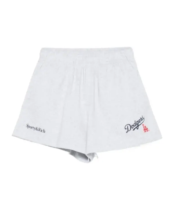 SPORTY  RICH Sporty & Rich "dodgers" Logo Print Shorts