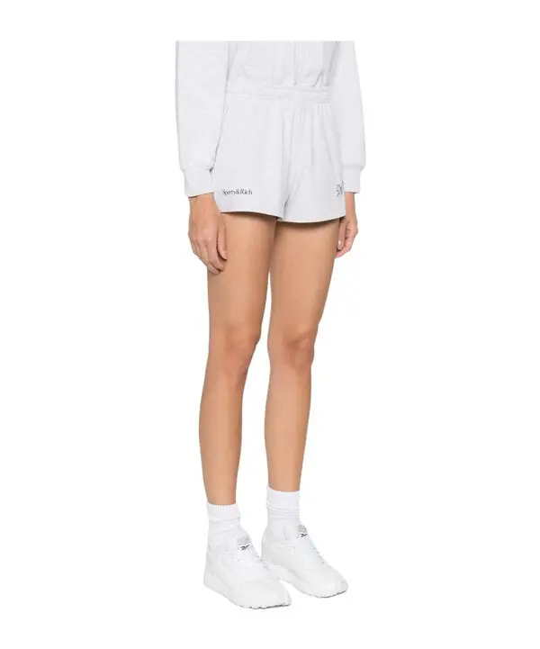 SPORTY  RICH Sporty & Rich "dodgers" Logo Print Shorts