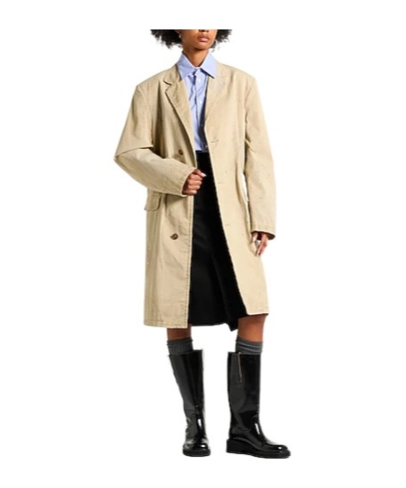 MAISON MARGIELA Tie-dye Twill Long-sleeve Overcoat