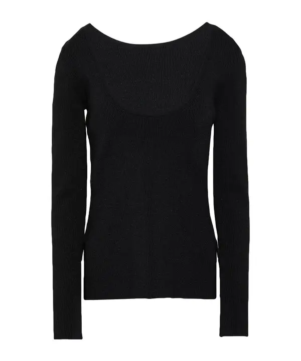 Max Mara Metallic Knitted Jumper - Black