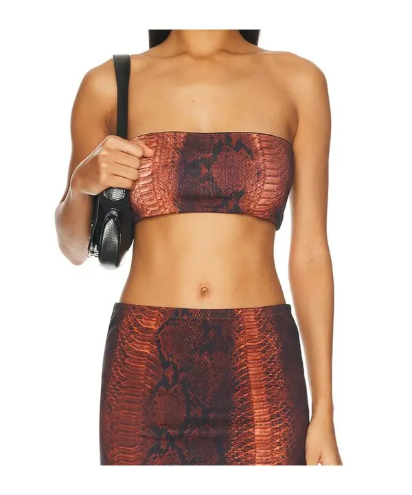 JEAN PAUL GAULTIER Printed Ribbed Bra