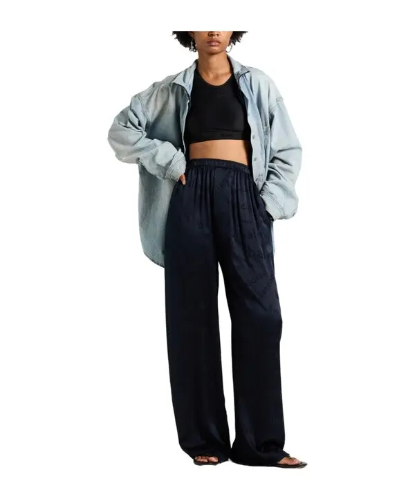 Balenciaga Printed Versatile Minimalist Casual Trousers