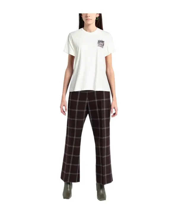GANNI Solid Color Short-sleeved Shirt