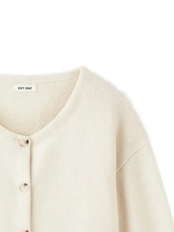 Soft Goat Buttoned Cardigan