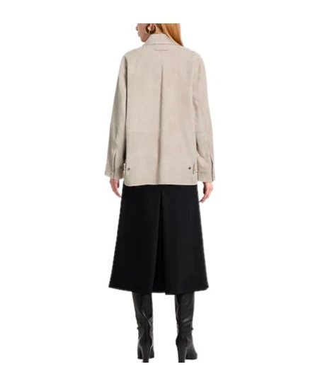 MAXCO. Suede Long Sleeve Jacket